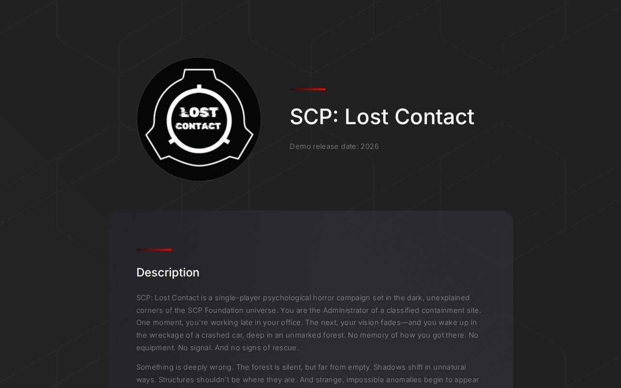 SCP: Lost Contact